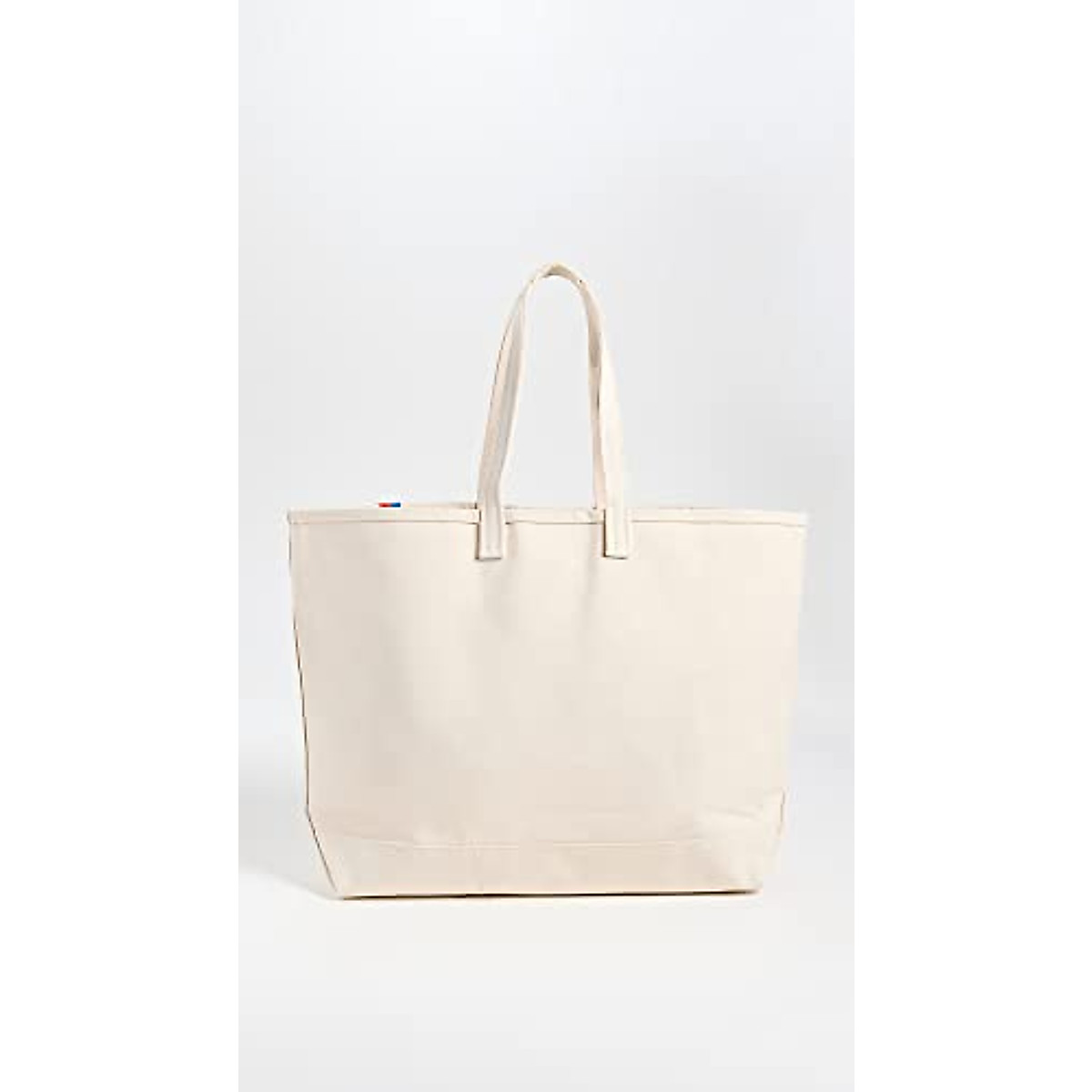 KULE Women's Over The Shoulder Heart Tote, Canvas, Off White, One Size