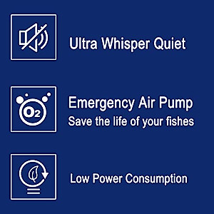 fulhengy Battery Aquarium Air Pump, Quiet DC-800 Backup Fish Tank Air Bubbler, Portable Power Outage Aerator Emergency Oxygen Diffuser, Keeps Fish Safe & Bait Minnow Shrimp Alive