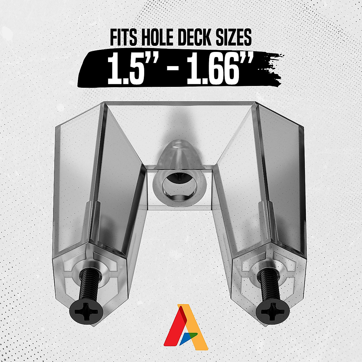 ARCADE Skateboard Wall Mount Rack Hanger 2 Pack Horizontal or Vertical Display (Clear)