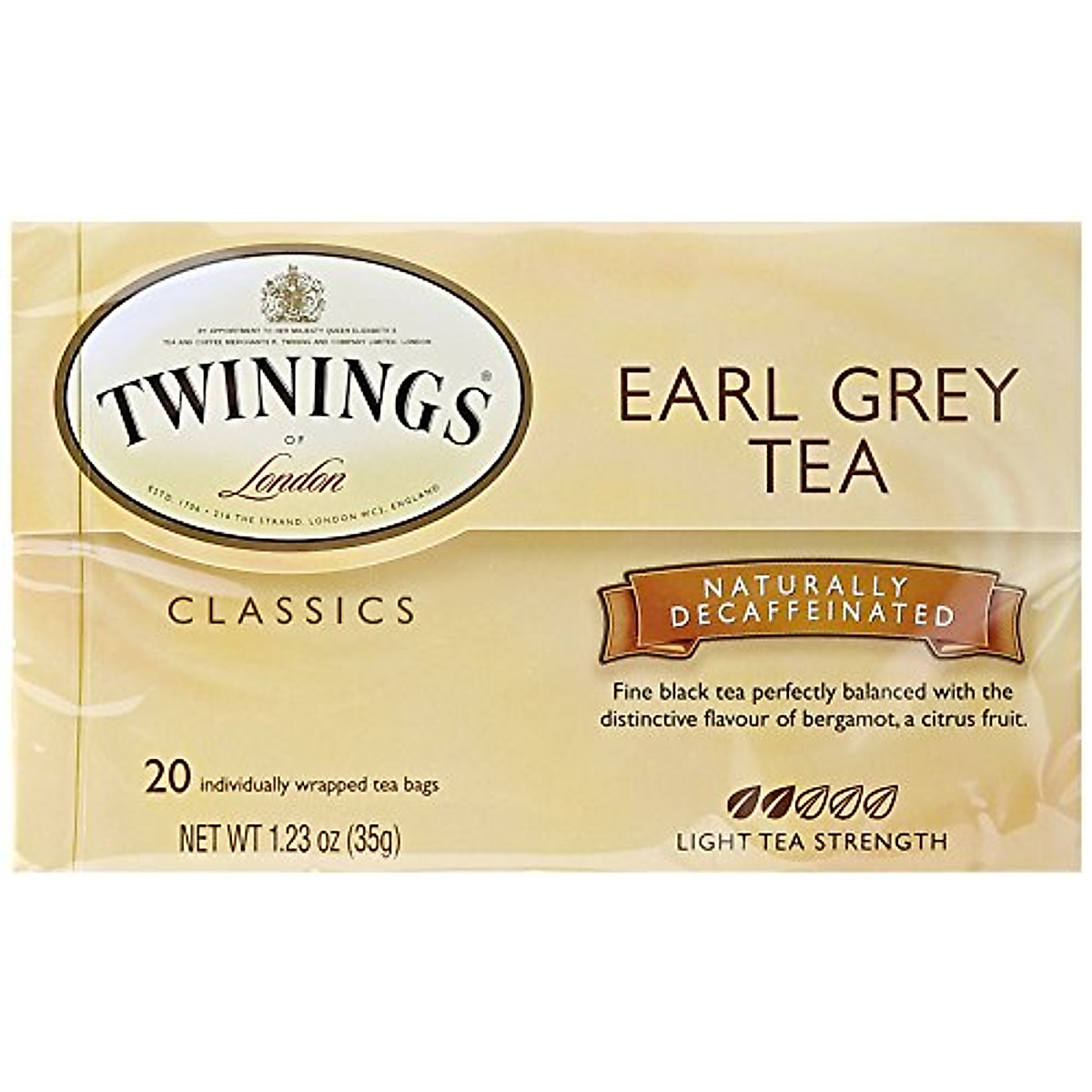 Twinings Earl Grey Decaf Tea, 20 Count