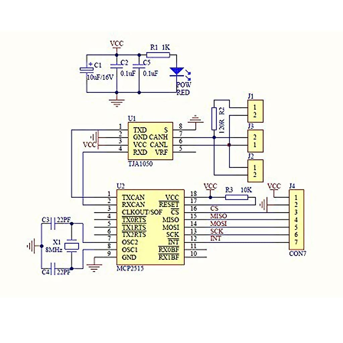 jojomis 5X Mcp2515 CAN Bus Modules