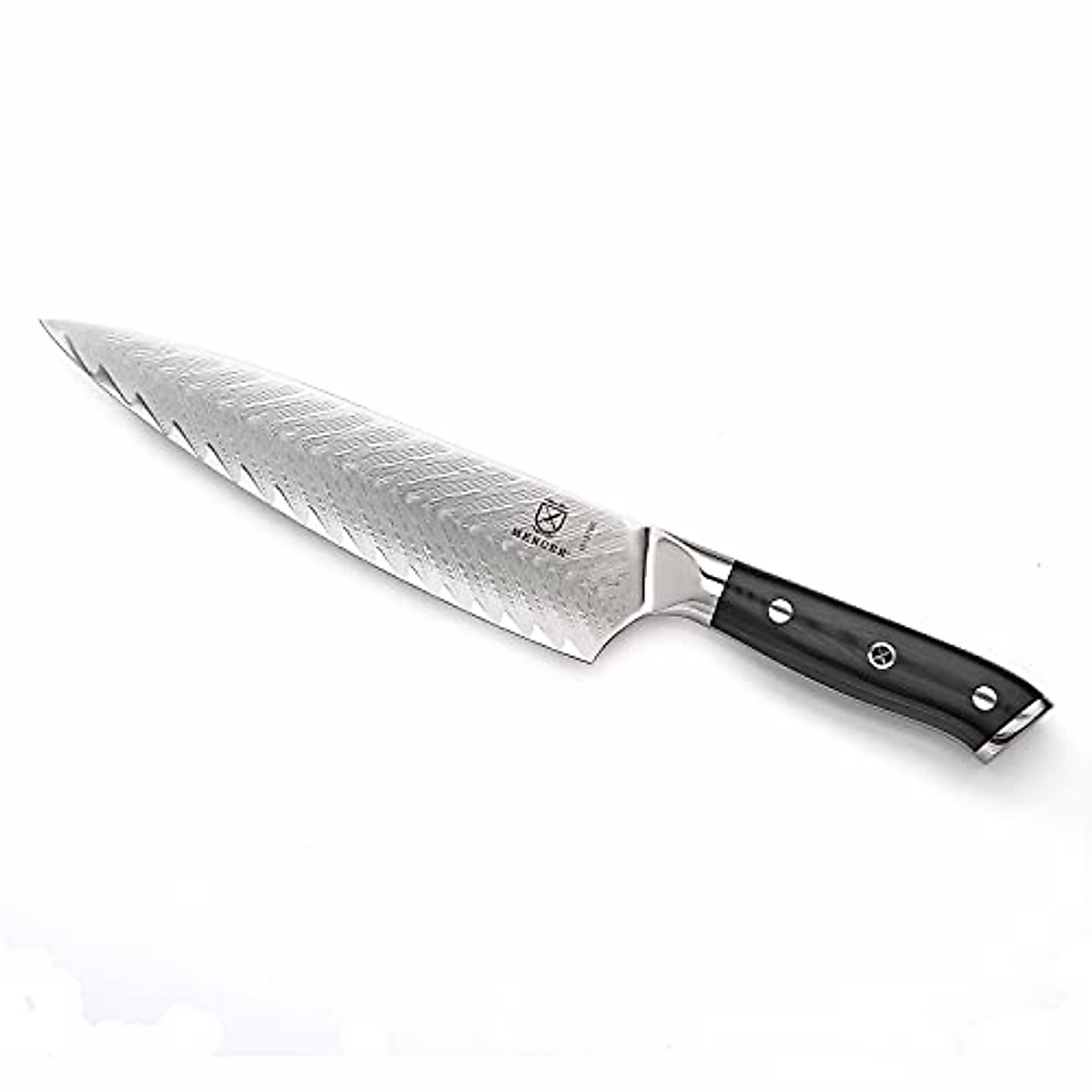 Mercer Culinary M13780 Premium Grade Super Steel, 8-Inch Chef's Knife w/Leaf Pattern Blade, G10 Handle