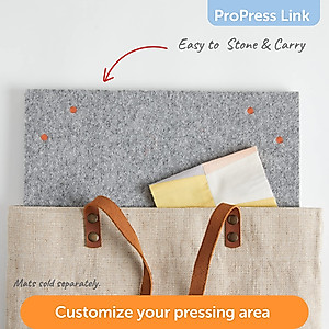 Oliso Multi-Mat Felt Pressing pad - 100% New Zealand Wool, Ideal for Quilting and Sewing - 14”x 14” ½” Thick [Packaging May Vary]