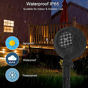 Halloween Lights, Outdoor Projector Decorations Indoor LED Projection Light Dynamic Ghost Bat Cat Pumpkin Patterns Show Holiday Landscape Outside Spotlight for Party House Porch Wall Gate Garage