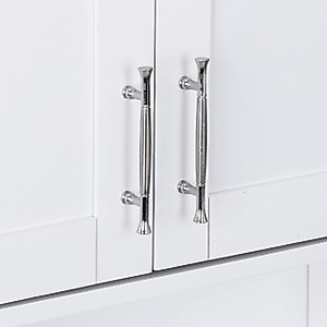 JupiterForce Bathroom Wall Cabinet Over The Toilet with 2 Doors and 3 Adjustable Shelves, Wall Mounted Medicine Cabinet for Bathroom, Living Room, Kitchen, White