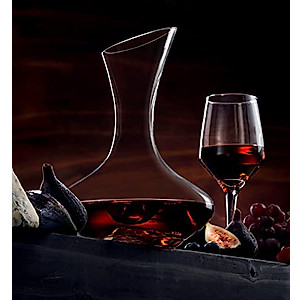 Godinger Wine Decanter Carafe, Hand Blown Wine Decanter Aerator - Wine Gifts
