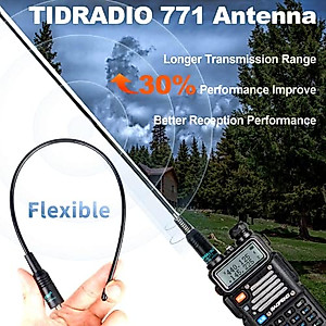 BaoFeng Radio (Upgraded from BaoFeng UV-5R) 8Watt Ham Radio Handheld Supported Phone Program with 771 Long Antenna Wireless Programmer Dual Band Walkie Talkies Two Way Radio Includes Full Kit