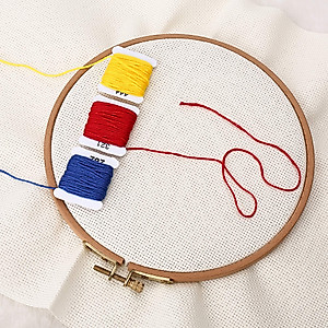 Aida Cloth 14 Count Cross Stitch Fabric,19×28inch (14CT, Off White)