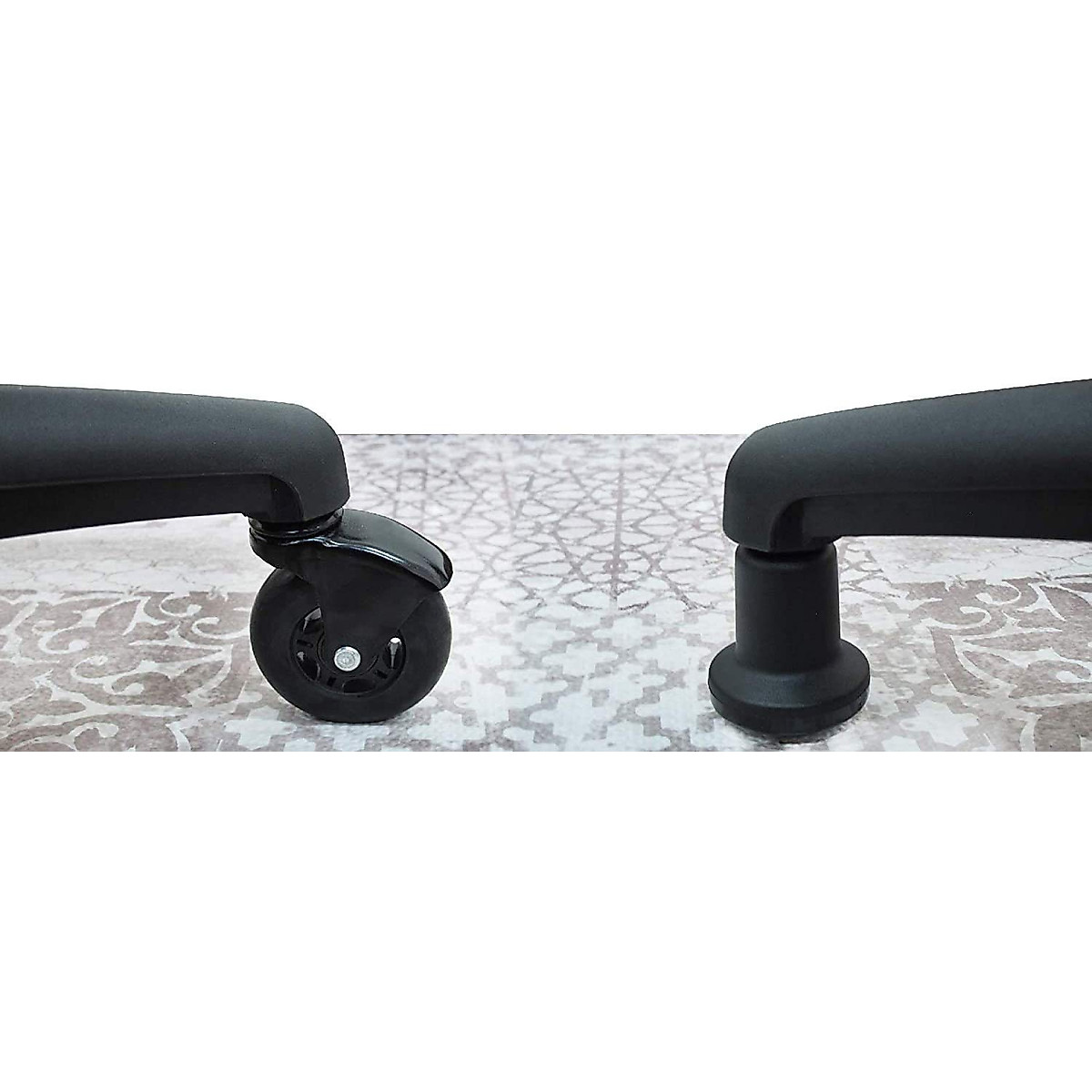 10pcs Chair Glides to Replace Casters, 6cm Height Office Chairs Stationery Office Replacement Chair Without Wheels and High Bell Glides