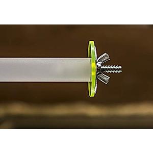 The Acro Perch with Acrylic Washer & Bell by Feathered Phonics - Medium 6" x ¾