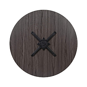 Flash Furniture Chapman 36" Round Multi-Purpose Conference Table in Rustic Gray