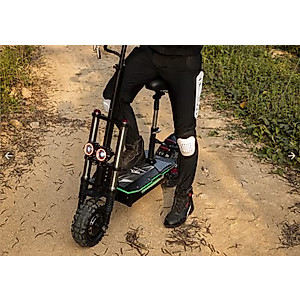 Electric Scooter for Adults,60MPH & 65 Miles Range,Total Power 6000W,60V Dual Drive,Foldable Off-Road Electric Scooter Adults with Removable Seat,(60V38AH 65 Miles Range)