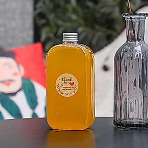 Thank You Stickers Small Business - 4 Rolls 2000 Pieces Thank You for Supporting My Small Business Stickers Labels for Envelopes, Bubble Mailers and Gift Bags Packaging, 1 Inch，500 Pieces Each Roll