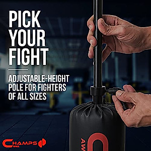 Cobra Reflex Bag – Advanced Reflex Punching Bag with Ultra-Fast Bounceback to Increase Speed, Reflexes, and Stamina – Adjustable-Height Boxing Bag with Stand and Secure Suction Cups
