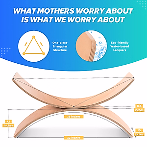 Balance Board Kids, 35 Inches Wobble Board for Kids Toddlers, Open Ended Montessori Waldorf Learning Toy, Gifts for 3 4 5 6 7 8 Year Old Boys Girls Kids Birthday & Christmas Stocking Stuffers