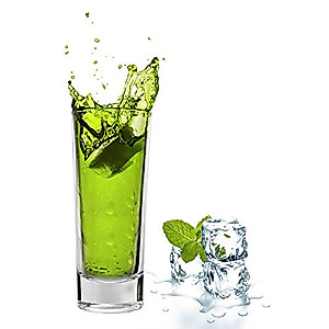 Ruckae 18 Pack Shot Glasses, 2 Ounce Shot Glasses with Heavy Base, Clear Shot Glasses Set of 18 (Cylinder Shaped)