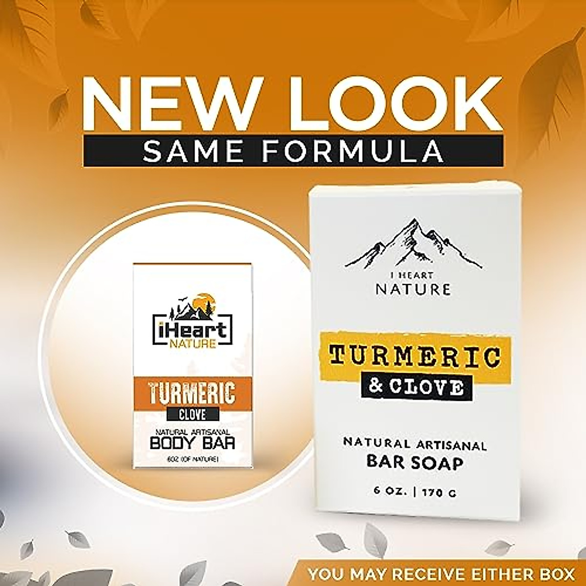 Organic Turmeric Soap with Clove Bud (Large 6 Ounce) - Long Lasting Rich Creamy Lather - Face & Body Wash Bar - Bright Beautiful Natural Glowing Skin