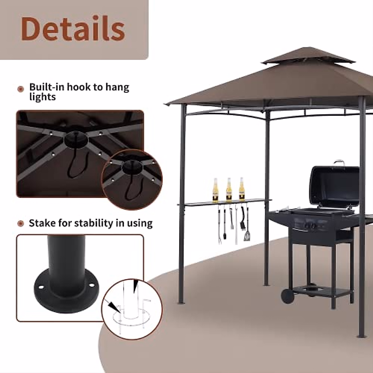 Outdoor Carport 10x20ft Heavy Duty Canopy Storage Shed,Portable Garage Party Tent,Portable Garage with Removable Sidewalls (C5)