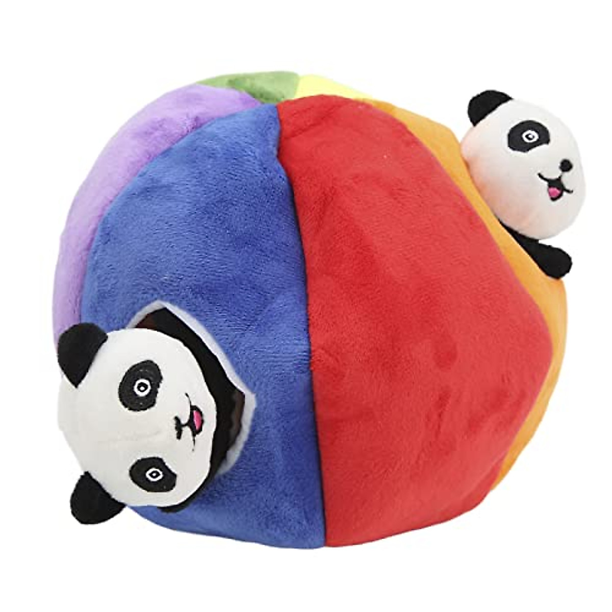 CHICIRIS Hide and Seek Plush Dog Toy, Multiple Colors Squeaky Hide and Seek Activity Plush Toy Exquisite Workmanship for Dogs