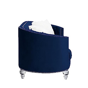 Goohome Modern Chesterfield Loveseat Sofa with Sturdy Wood Legs, Velvet Upholstered 2-Seat Sofá with Button Tufted Back and Round Silver Copper Arms, 2-Person Couch for Living Room, Bedroom