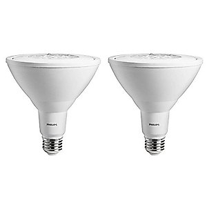 Philips LED Non-Dimmable PAR38 25-Degree Spot Light Bulb: 950-Lumen, 3000-Kelvin, 11-Watt (90-Watt Equivalent), E26 Base, Bright White, 2-Pack