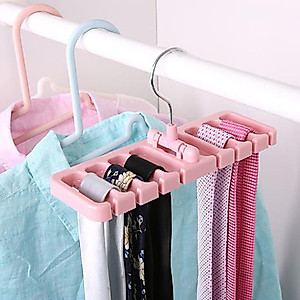 OKOKMALL US--Closet Storage Rack Tie Belt Scarf Organizer Space Saver Rotating Hanger Holder