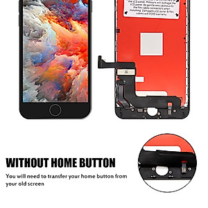 for iPhone 8 Plus Screen Replacement Black, FFtopu iPhone 8 Plus LCD Display & Touch Screen Digitizer Frame Full Assembly Set with Free Repair Tool Kit for iPhone 8 Plus (5.5'')