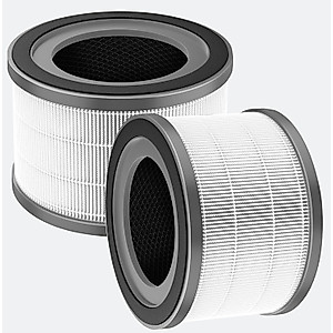 2 Pack Vista 200 3-in-1 True HEPA Filter Compatible with Levoit Vista 200, Vista 200-RF Air Purifier
