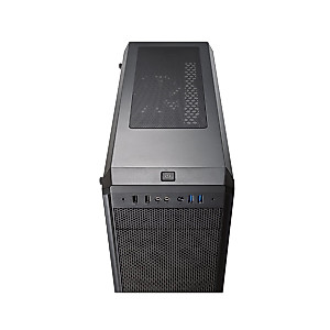 Cougar MX330-G MX330 Mid Tower Case with Full Tempered Glass Window and USB 3.0 , black
