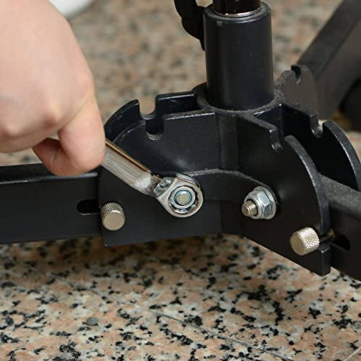 uxcell 45-Degree Offset Box End Wrench Set, 5.5-24mm Metric CR-V Steel with Rolling Pouch, 8-Piece