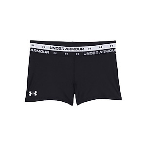 Under Armour Armour Heatgear Shorty, Black (001)/White, Youth Medium