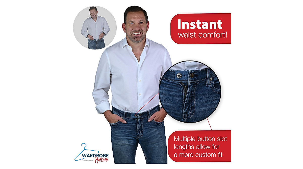 Button Extender for Pants – Comfortable Waist Expander for Men & Women