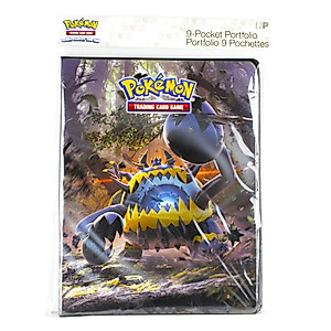 Pokemon Ultra Pro Sun & Moon 4 Crimson Invasion 9-Pocket Portfolio, Multicolor