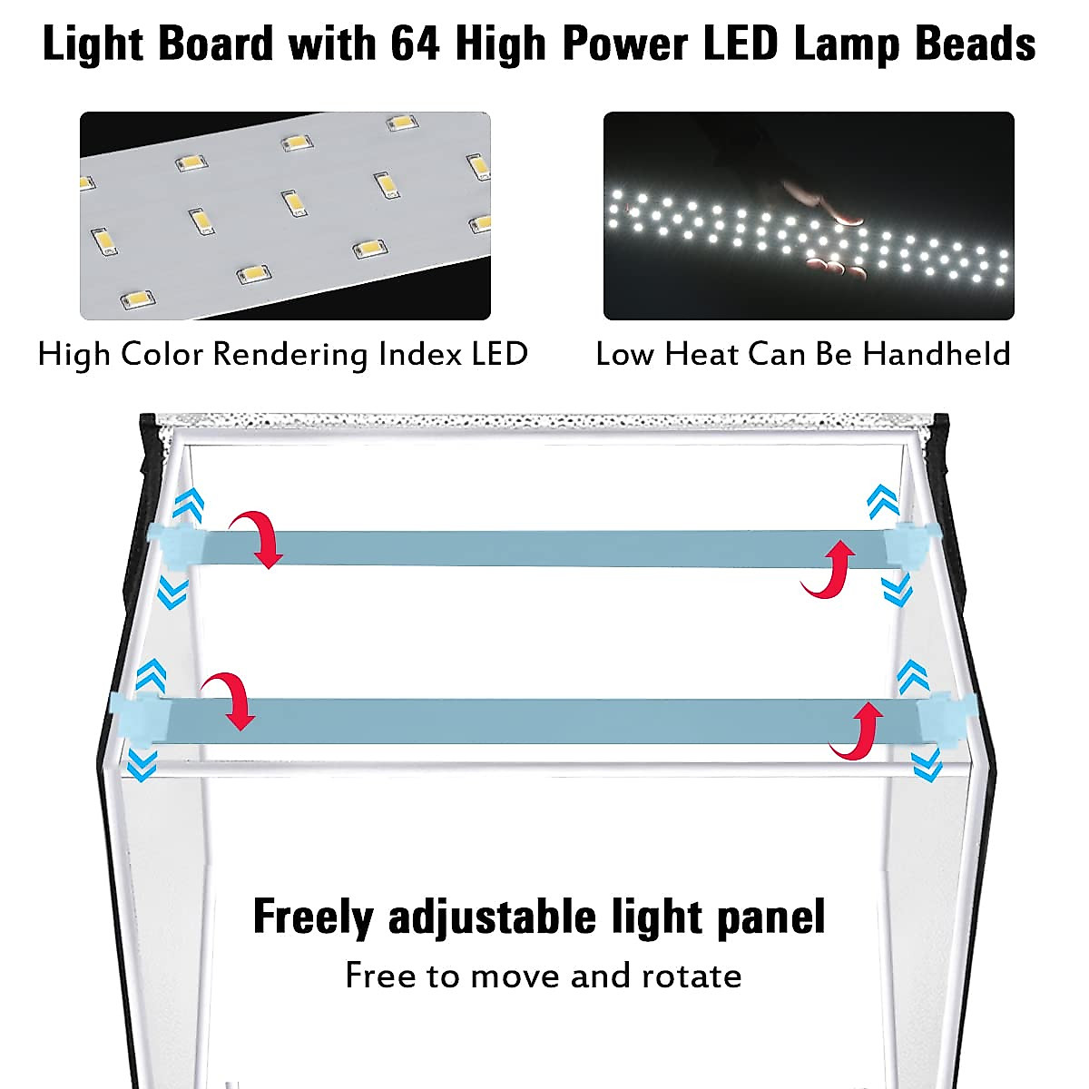 Photo Box 16"/40cm Photo Studio Light Box Portable Photography Shooting Tent with LED Lights, Dimmable Table Top Light Tent with 6 Color Backdrops for Jewellery, Food, Bags, Shoes