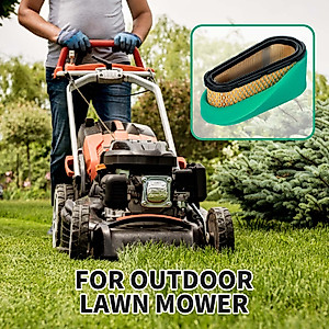 Glooglitter 496894S 496894 493909 Air Filter with 272403S 272403 Pre Filter Compatible with LG496894JD LG496894S GX85 Craftsman 12.5-17HP 5053K Lawn Mower Air Filter(4 Pack)