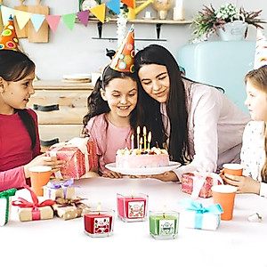 20 Packs Assorted Colored Scented Aromatherapy Candles in Glass with 10 Fragrances Bulk Small Natural Soy Wax Candles for Home Stress Relief Women Christmas Gift