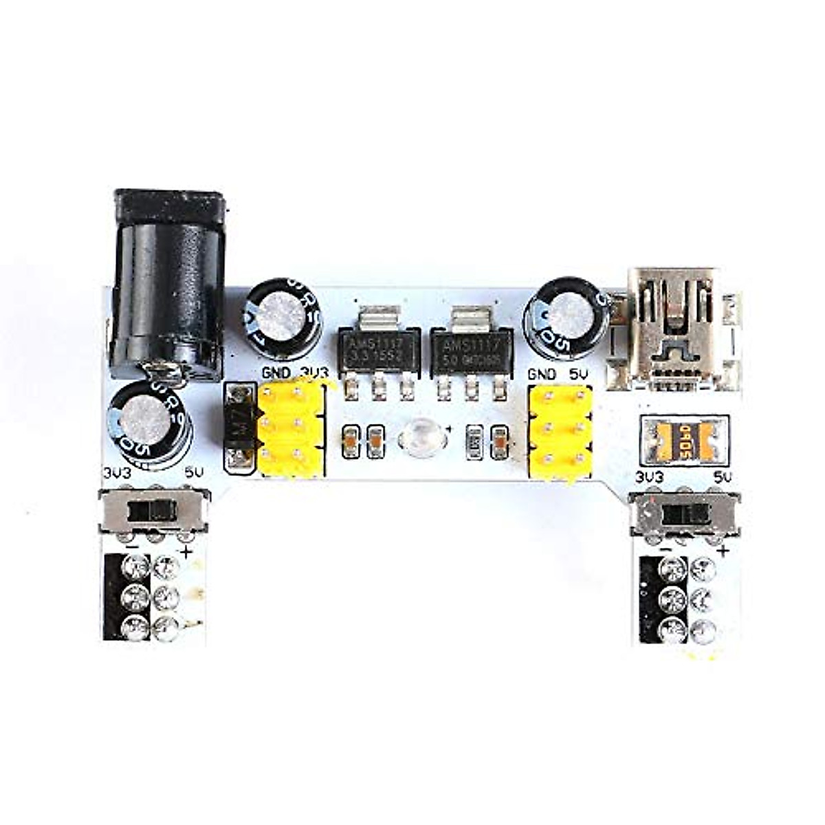 DC 7-12V Micro USB Interface Breadboard Power Supply Module Regulator 2 Channel Board 3.3V 5V MB-102