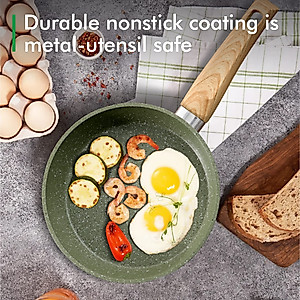 MAISON ARTS Kitchen Cookware Sets Nonstick, 12 Piece Pots and Pans Set Granite Cooking Set for Induction & Dishwasher Safe, Oven, Stovetop, Green