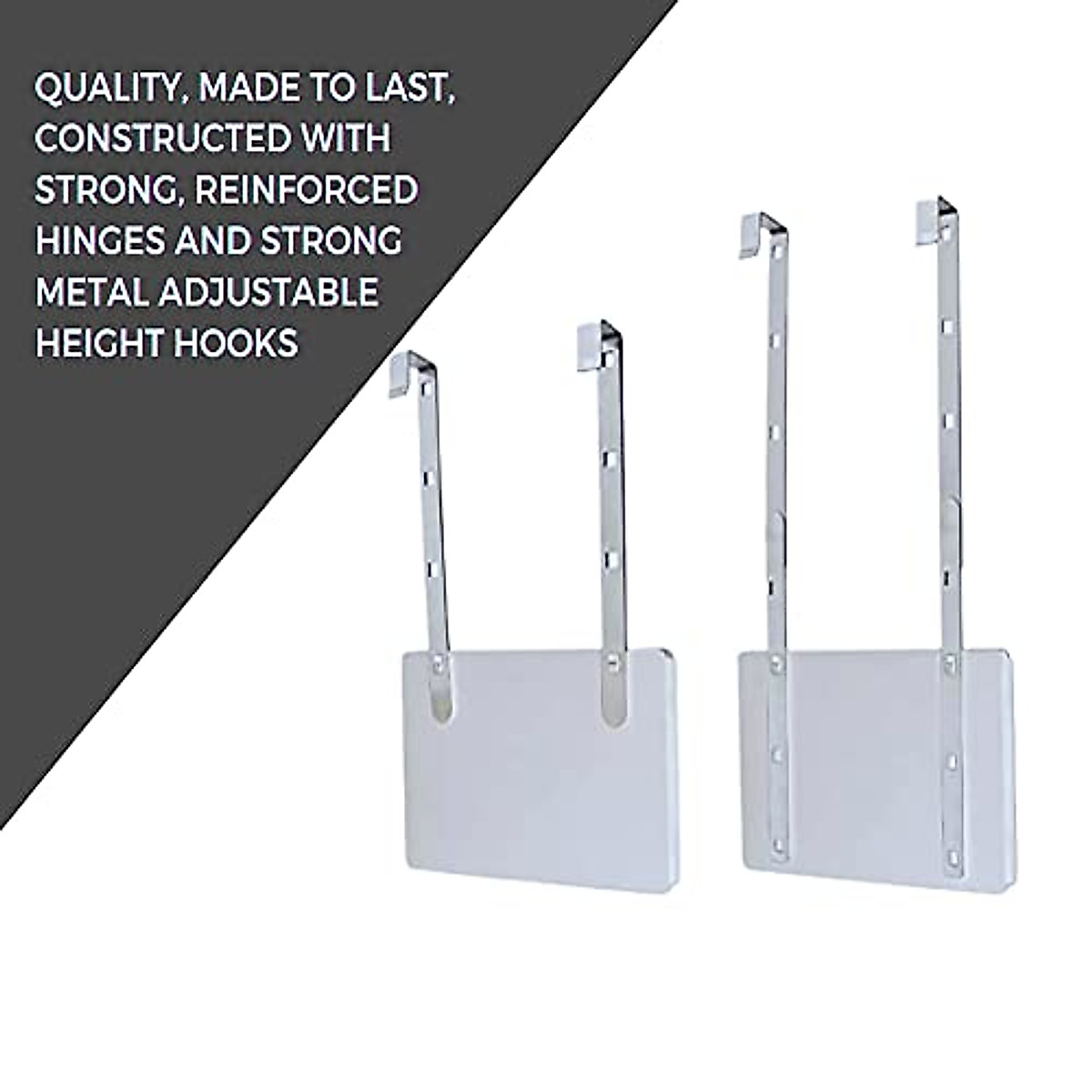 Belvadore 3 Way Mirror for Own Haircuts | Strong Metal Hooks | Trifold 360° Barber Mirror for Self Hair Styling, Shaving & Cutting | Haircut Tools to Self Cut at Home for Men & Women System