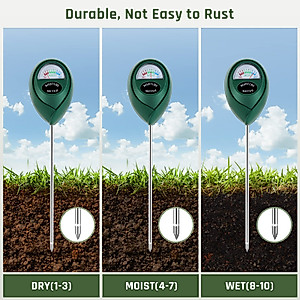 Thlevel Plant Moisture Meter, Plant Water Meter, Soil Moisture Meter for House Plants for Garden, Lawn, Farm, Indoor & Outdoor Use, No Batteries Required (2 Packs Green)