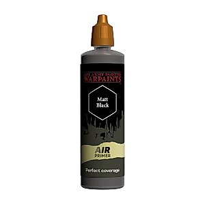 The Army Painter Warpaints Air Air Primer Matt Black 18ml Acrylic Paint for Airbrush, Wargaming and Modelling