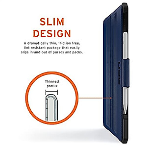URBAN ARMOR GEAR UAG iPad Pro 12.9" (6th Gen 2022, 5th Gen 2021) Case Blue Cobalt Metropolis Rugged Heavy Duty Protective Cover Multi-Angle Viewing Folio Stand with Pencil Holder