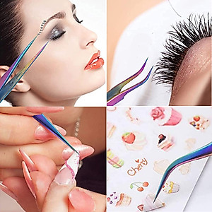 Lash Eyelash Extension Tweezers for Women -Precision Tweezers for Volume Classic Lashes,Japanese Steel Professional Volume False Lash Application Tools (Straight Tweezers-1Pcs)