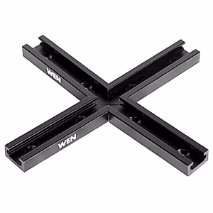 WEN 36-Inch Universal T-Track, Hold Down Clamps, and Intersection Kit for Woodworking (WAT362)
