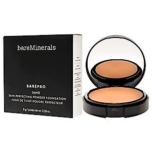 Bareminerals New Barepro 16-Hr Skin-Perfecting Powder Foundation, Medium Deep 45 Cool
