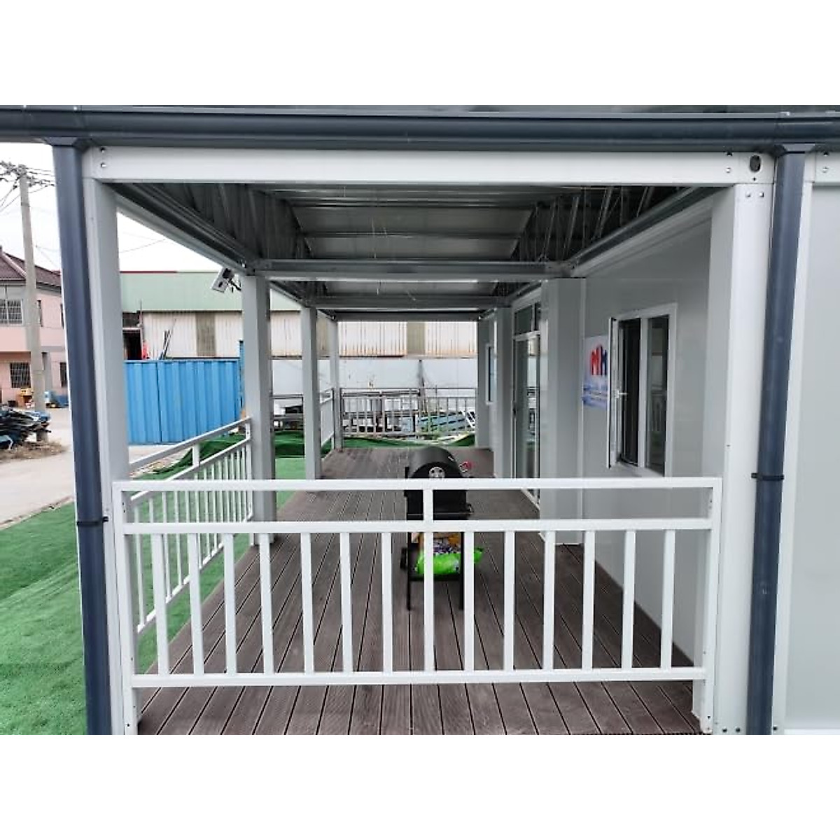 Careonic Luxury Prefab Villa – 3-Bedroom Portable Home, 2024 Edition, Multifunctional Single Layer Design for House or Office Use, Includes Living Room, Kitchen, Bathroom & Balcony