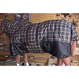 HILASON 1200D Waterproof Winter Horse Blanket Neck Cover Belly Wrap | Horse Blanket | Horse Turnout Blanket | Horse Blankets for Winter | Waterproof Turnout Blankets for Horses