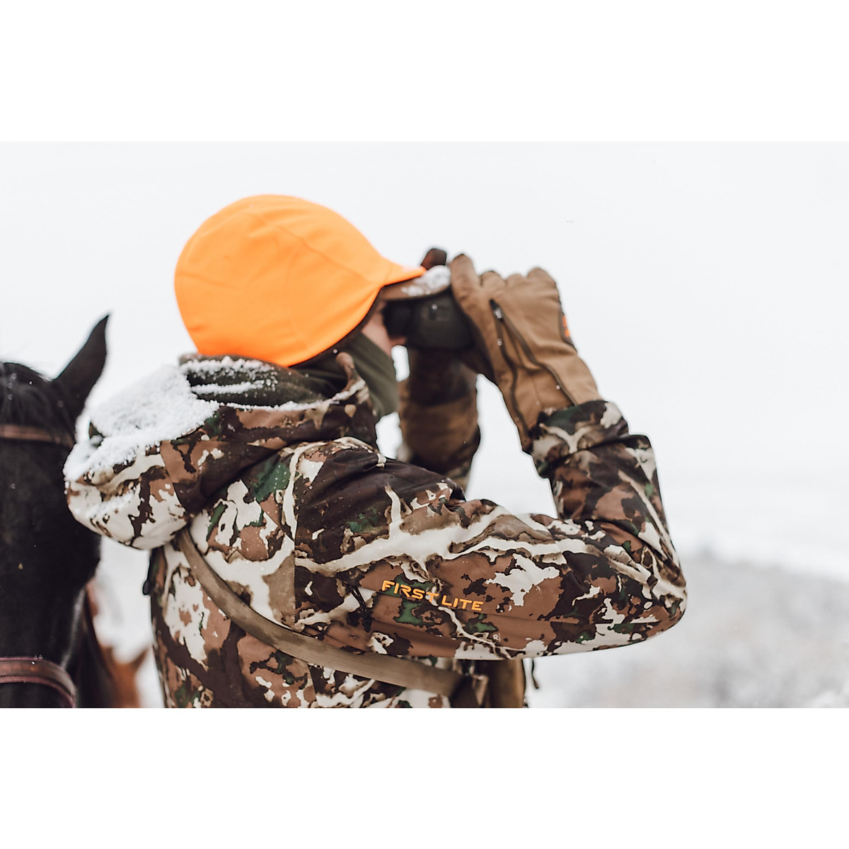 First Lite Midweight Merino Wool Neck Gaiter - Warm Hunting Face Mask - Conifer - One Size