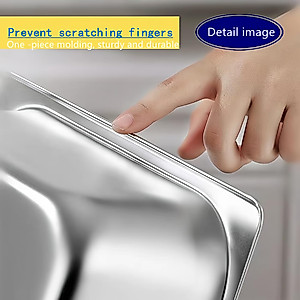 Ice Buckets for Parties,Wine Beer Champagne Bucket,Stainless Steel Ice Cube Bin (Medium)