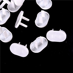 LILYRIN 50Pcs Anti Electric Shock Plugs Protector Cover Cap Power Socket Electrical Outlet Baby Children Safety Two holes